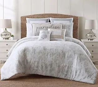 OCEANFRONT RESORT Tropical Toile Twin Xl Comfor Ter Set