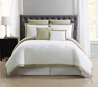 TRULY SOFT Everyday Hotel Border Full/queen Com Forter Set
