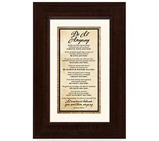 JAMES LAWRENCE COMPANY James Lawrence Do It Anyway Traditions Framed A Rt