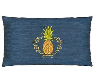 LINUM HOME TEXTILES Welcome Denim Pillow Cover
