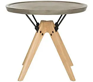 SAFAVIEH Farmond Indoor/outdoor Modern Concrete Side Tab Le By