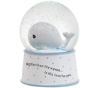 PRECIOUS MOMENTS Mightier Than The Waves' Musi Cal Snow Globe