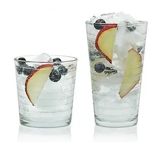 LIBBEY Hoops 16-piece Cooler & Rocks Glass Set