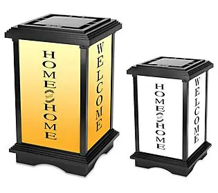 TECHKO Solar Welcome Lantern Amber/white Ligh