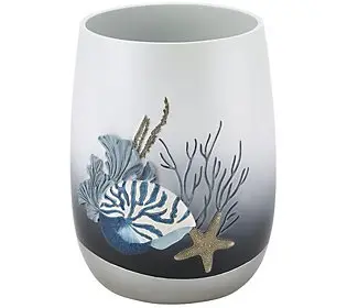 AVANTI LINENS Blue Lagoon Wastebasket