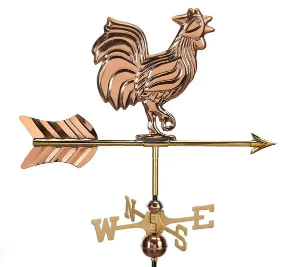GOOD DIRECTIONS Rooster Cottage Weather Vane With Mount By