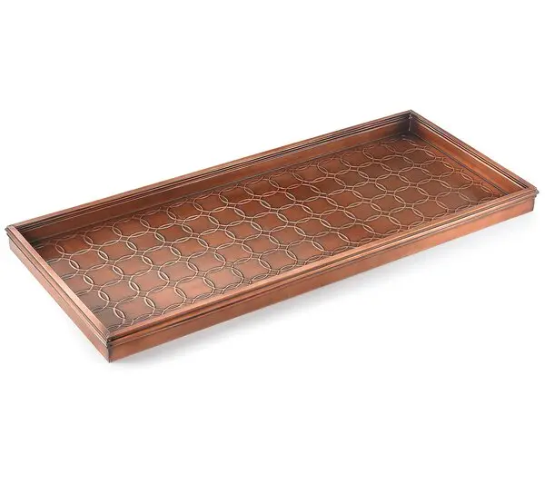 GOOD DIRECTIONS Circles Boot Tray Copper Finish Good Directi Ons