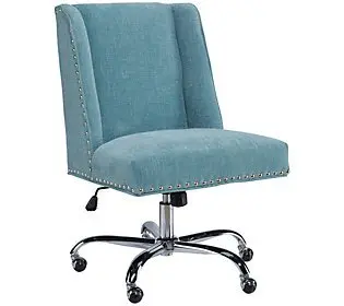LINON Home Walker Comfortable Office Chair W/ S Turdy Base