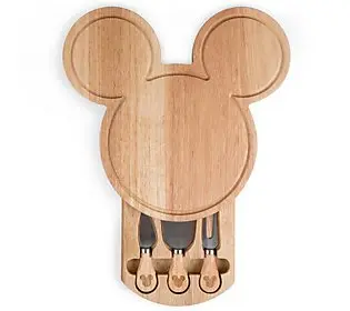 PICNIC TIME Mickey Mouse Shaped Cheese Board & Ool Set