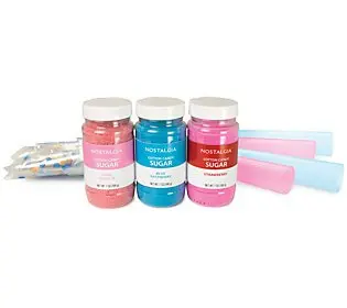 NOSTALGIA Cotton Candy Party Kit With Sugar Flo S & Cones