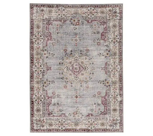 LINON Home Brooks 5'x7' Non-slip Washable Decor Tive Chic Rug