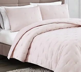 Badgley Mischka Home Tufted Matte Satin F/q Qui T Set