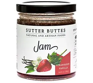 SUTTER BUTTES NATURAL AND ARTISAN FOODS Set Of 2 Strawberry Vanilla Jam