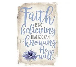 DEXSA COMPANY Dexsa Faith Is Not Believing New Horizon Wood P Laque W/ Easel