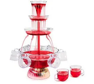 NOSTALGIA 3-tier Lighted Party Fountain