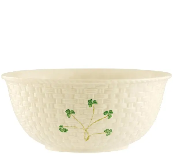 BELLEEK Classic Shamrock Mixing Bowl