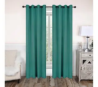 SUPERIOR Solid Insulated Blackout Grommet Curtain, 52'x96