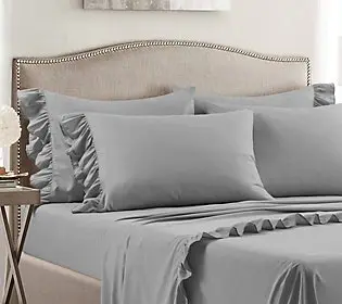 LUSH DECOR Reyna Ruffle 6pc Full Sheet Set By