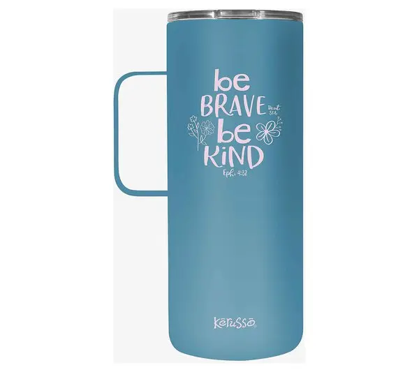 KERUSSO 22-oz Dual Wall Mug With Handle Be Ki Nd
