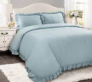 LUSH DECOR Reyna 3-piece Full/queen Comforter Set L Ush Decor