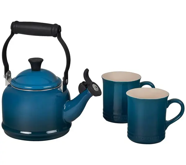 LE CREUSET Demi Kettle And Mugs Set