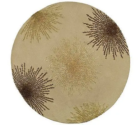 SAFAVIEH Soho 6' Round Abstract Handtufted Wool/viscoseb Lend Rug