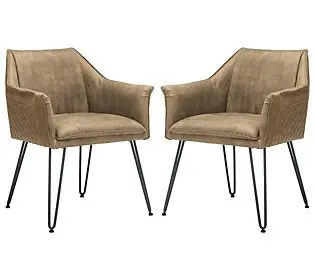 SAFAVIEH Esme Leather Dining Chair