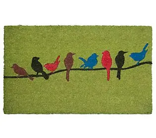 NATURE MATS BY GEO Colorful Birds Coir Doormat With Pvc Backing