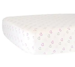 LUSH DECOR Hello Spud True Hearts Fitted Crib Sheet