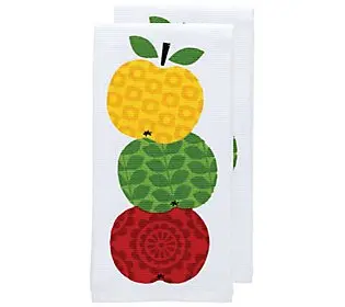 T-FAL 2-pack Pigment Print Dual Woven Kitchen T Owels