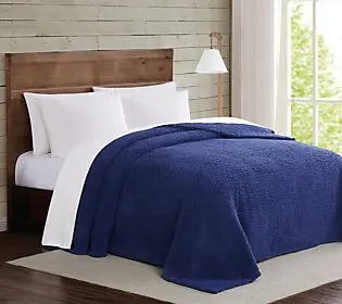 BROOKLYN LOOM Marshmallow Sherpa King Blanket