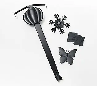 HAUTE DECOR Adjustable Wreath Hanger With 4 Icons