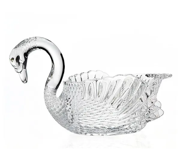 GODINGER Crystal Swan Serving Bowl
