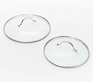 GREENPAN 2-piece Lid Set Fits 9.5' And 11' Skillets