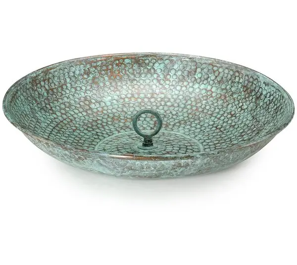 GOOD DIRECTIONS Rain Chain Basin Blue Verde Copper Good Di Rections