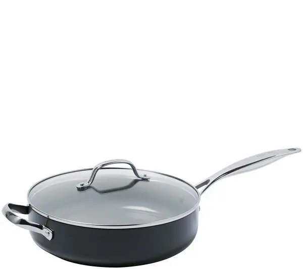 GREENPAN Valencia Pro 4.5-qt Ceramic Covered Sa Ute Pan