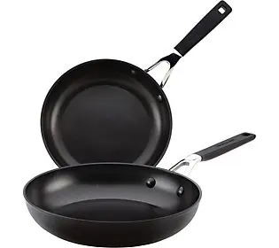 KITCHENAID Hard 2-piece Anodized Nonstick Fryin G Pan Set