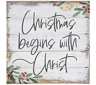 SINCERE SURROUNDINGS Christmas Begins Pallet Petite Sincere Surro Undings