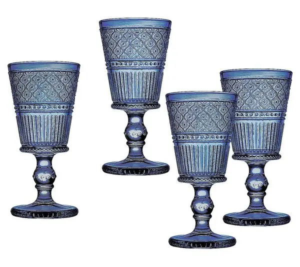 GODINGER Set Of 4 Claro Goblets