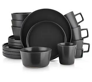 STONE + LAIN Celina 16-piece Stoneware Round Di Nnerware Set - One-color