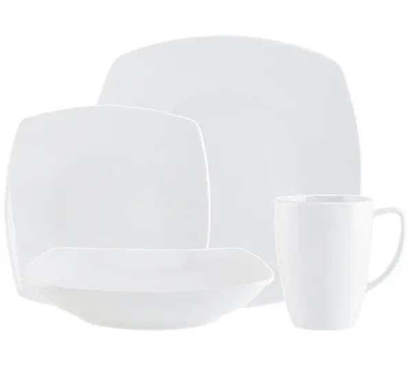 GODINGER Encarta Plain 16 Piece Dinnerware Set