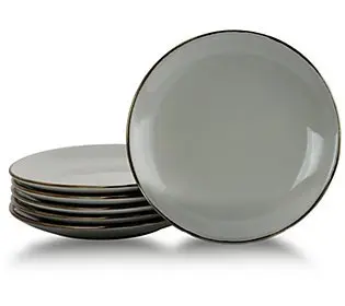 ELAMA Tahitian Sand 6-piece Salad Plate Set