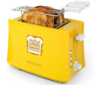 NOSTALGIA Grilled Cheese Toaster W/ Easy-clean Oaster Baskets