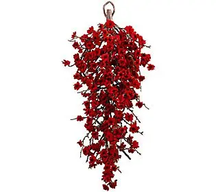 NEARLY NATURAL 28 Plum Blossom Teardrop By