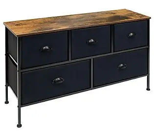 SORBUS 5-drawer Cube Dresser Barn Wood