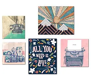 COURTSIDE MARKET Sassy Type 5 Piece Canvas Set
