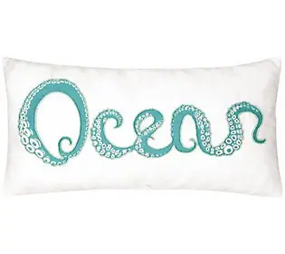 VALERIE PARR HILL 14' X 22' Octi Ocean Beaded Throw Pillow Val Erie