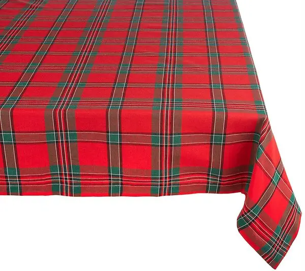 DESIGN IMPORTS Holiday Plaid Tablecloth 60' X 1 20