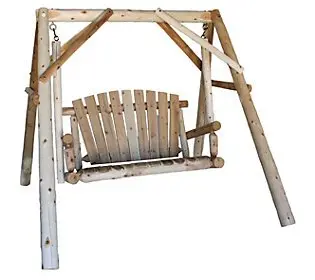 LAKELAND MILLS 2-seat Yard Swing With Stand