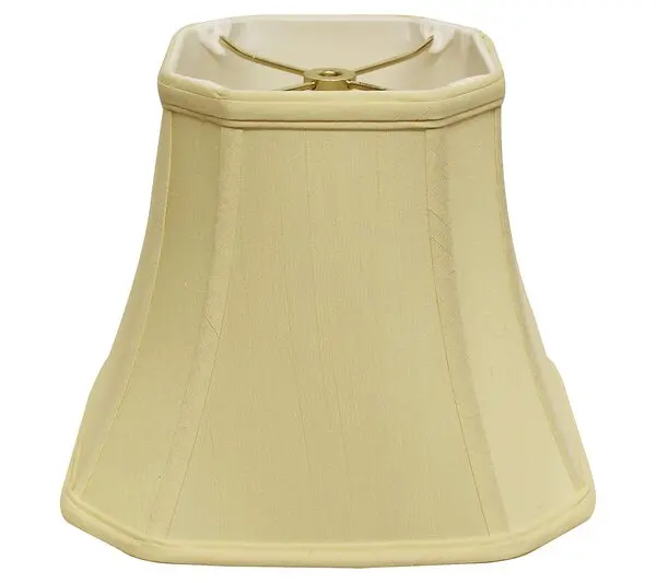 CLOTH & WIRE Slant Cut Square Bell Softback Lampshade W Wash Er Fitter ...